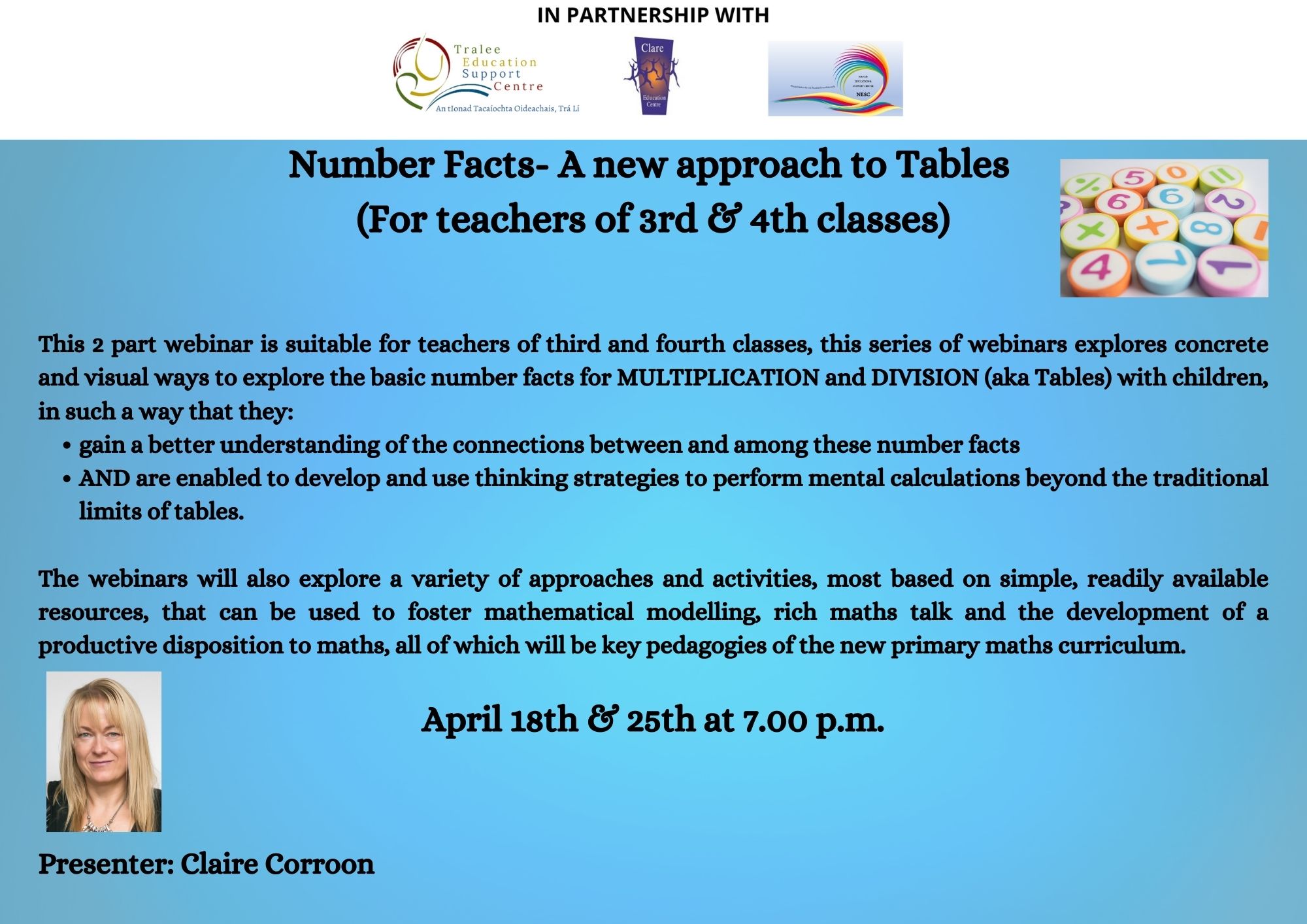 SP23-190 Number Facts- A new approach to Tables (For teachers of 3rd ...