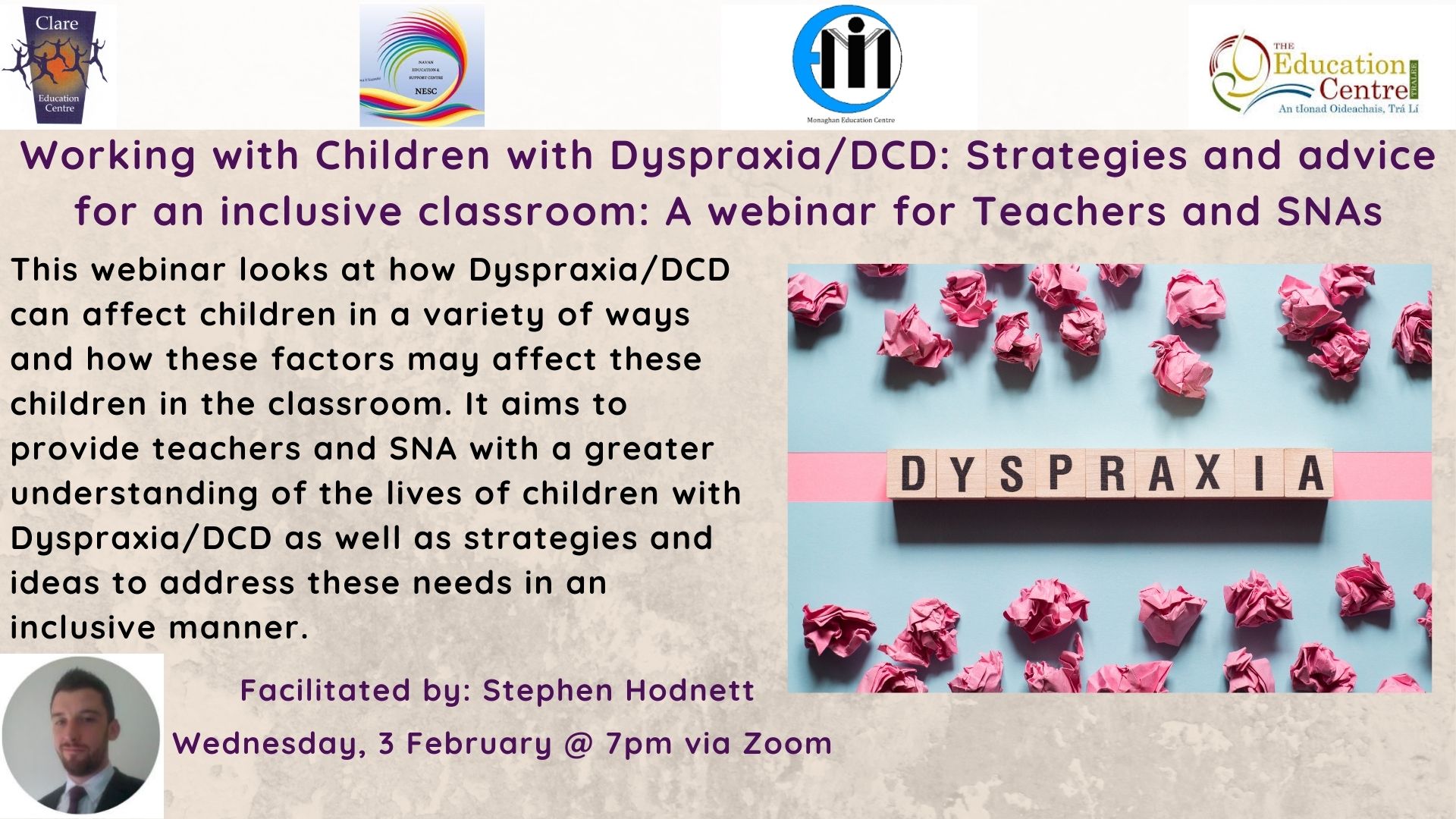SP16-21 Working with Children with Dyspraxia/DCD: Strategies and advice ...