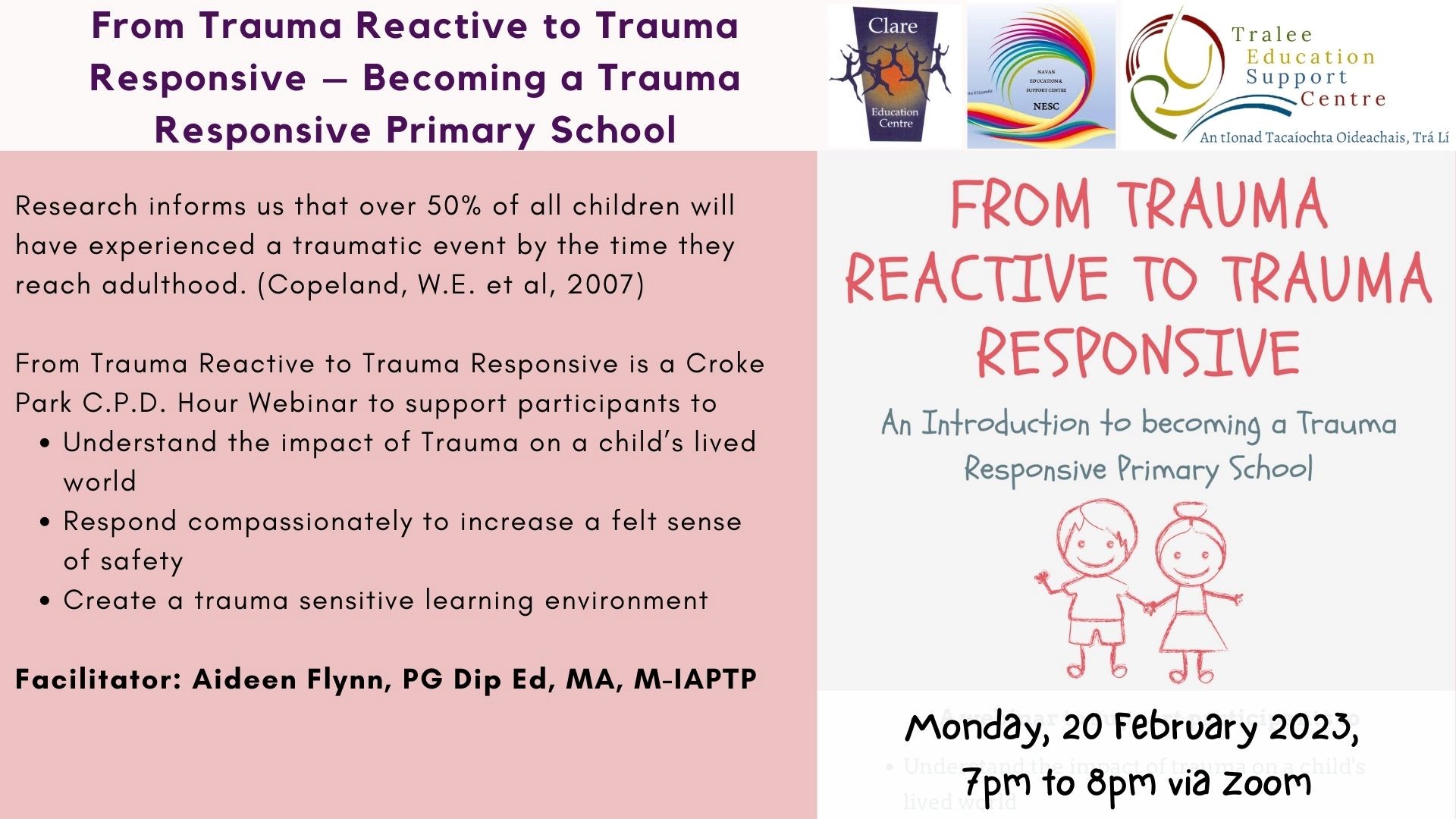 SP23-127 Introductory Webinar - From Trauma Reactive to Trauma ...