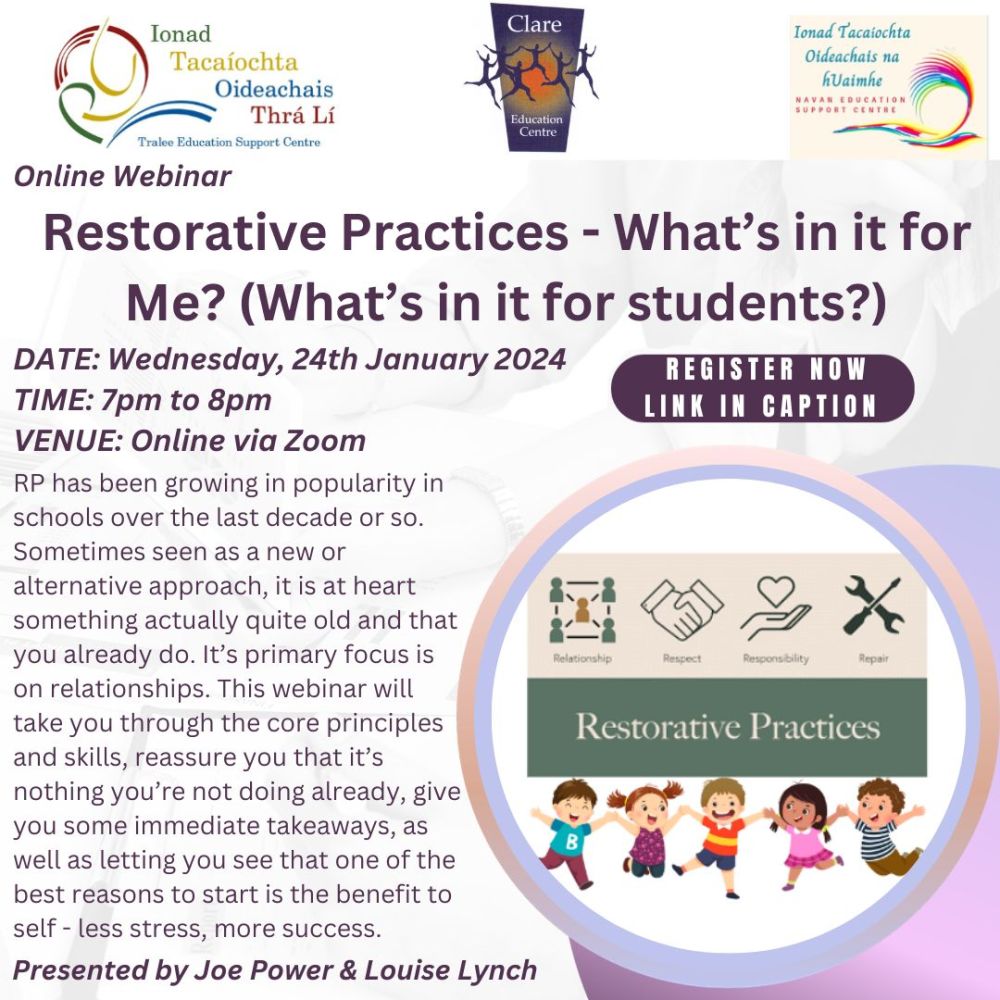 SP24-078 Restorative Practices - What’s in it for Me? (What’s in it for ...