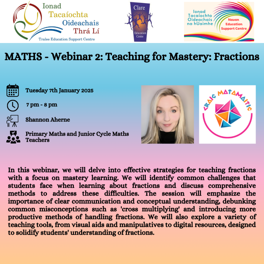 SP25-14 MATHS - Webinar 2: Teaching for Mastery: Fractions-Primary ...