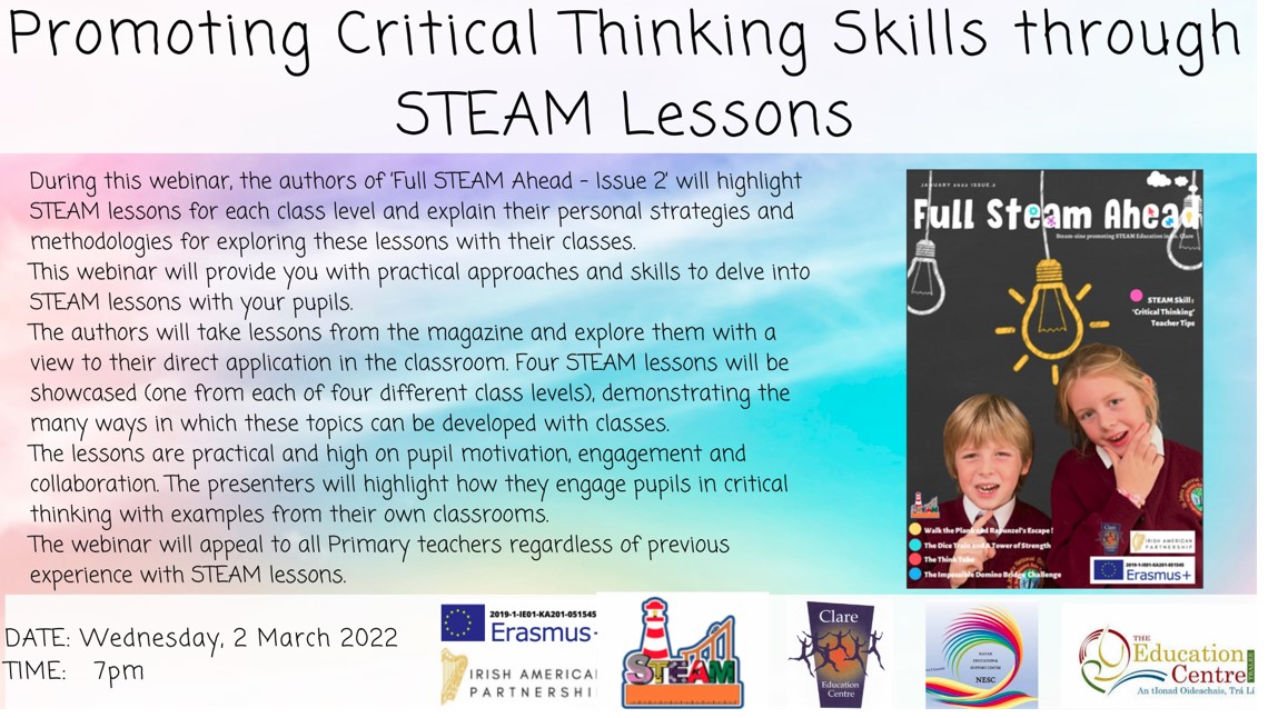 SP343-22 Promoting Critical Thinking Skills through STEAM Lessons ...