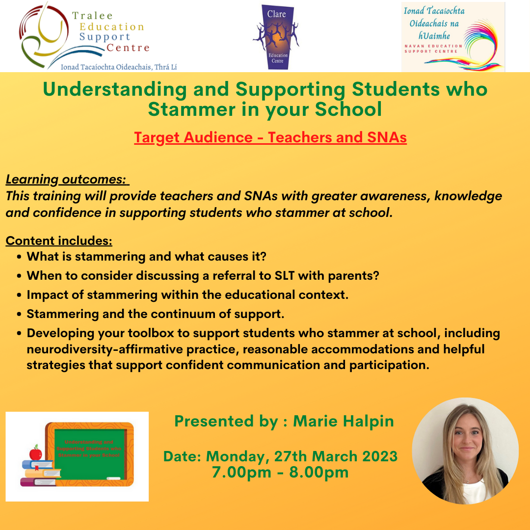 SP23-205 Understanding and Supporting Students who Stammer in your ...