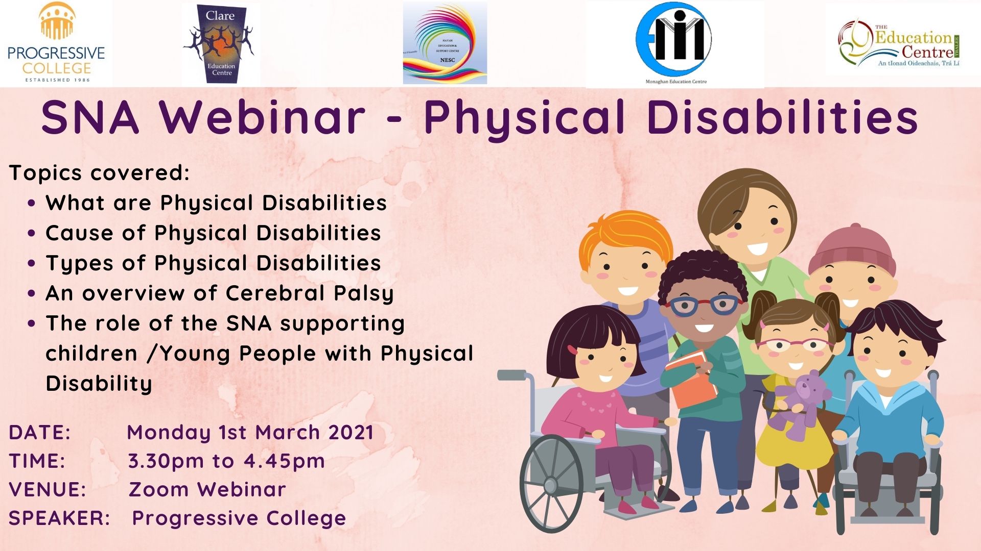 SP105-21 SNA Webinar - Physical Disabilities - Monday 1st March at 3 ...