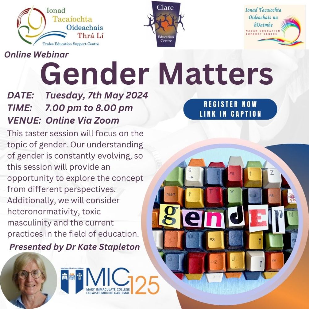 SP24-0125 Gender Matters-Primary - Navan Education Centre Teacher CPD ...