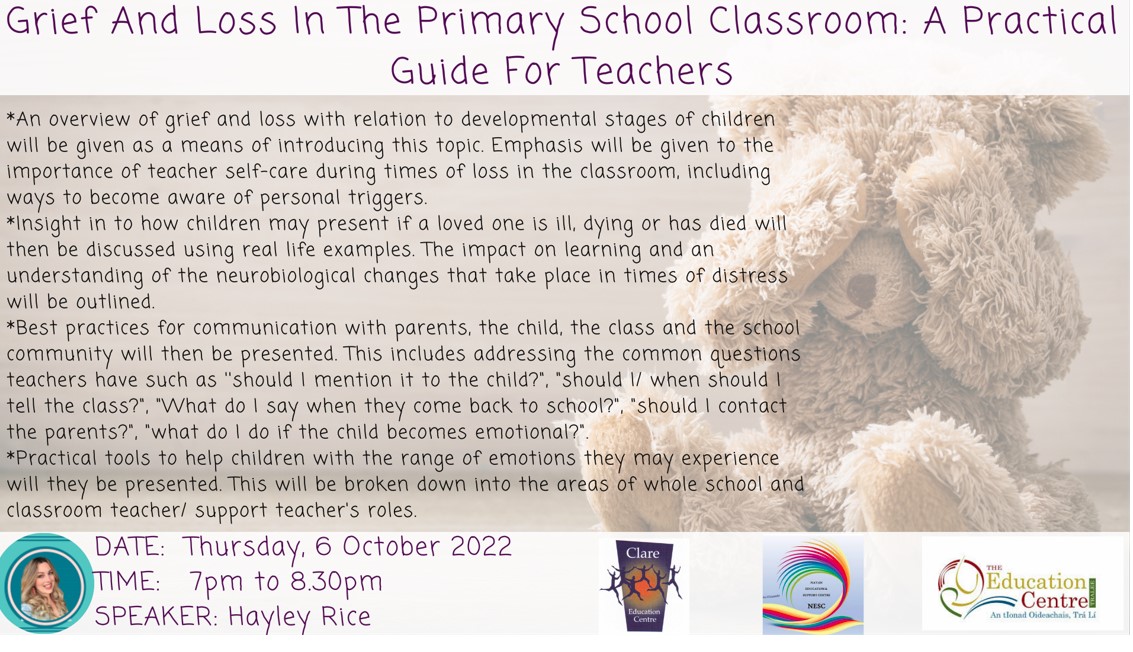 AUT22-103 Grief And Loss In The Primary School Classroom: A Practical ...