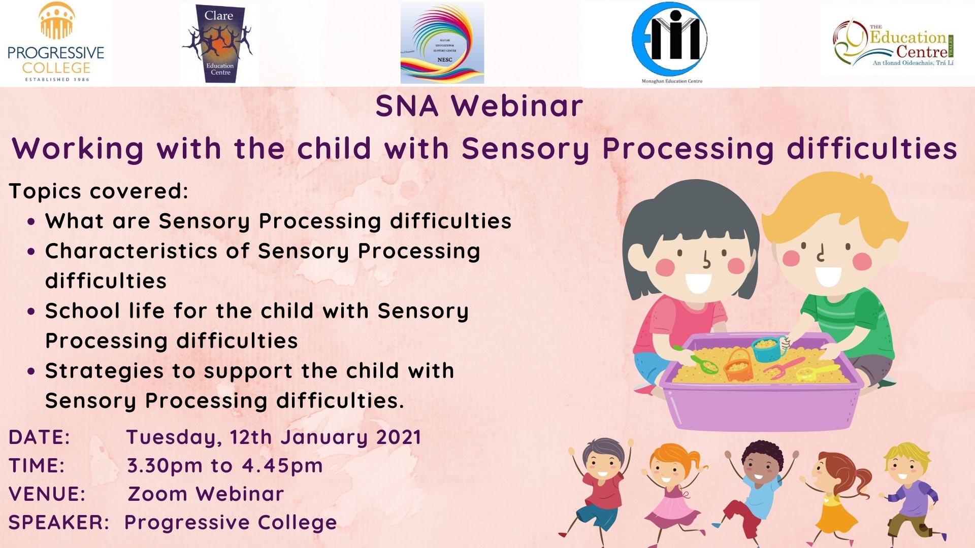 SP10-21 SNA Webinar - Working with the child with Sensory Processing difficulties-Primary ...