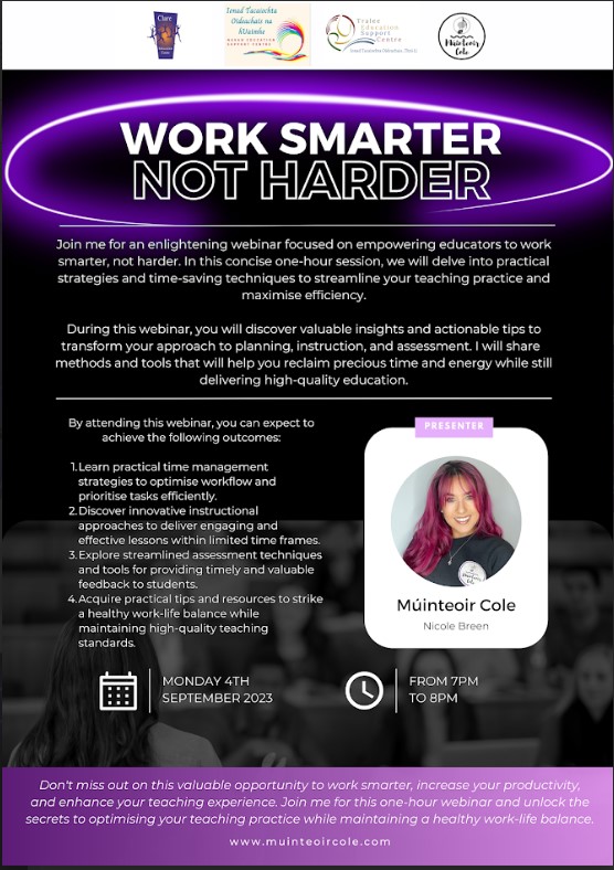 AUT23-161 Teachers, Work Smarter not Harder-Post Primary - Navan ...