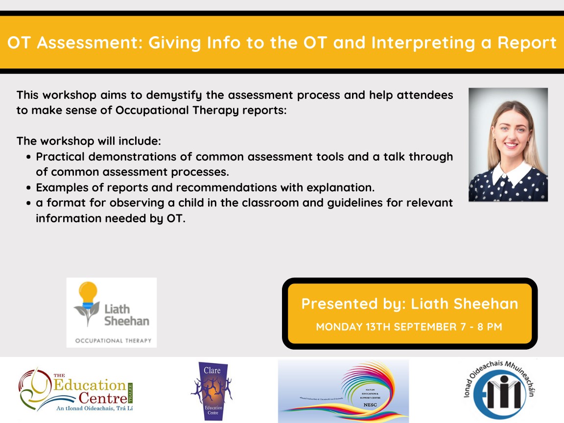 AUT275-21 OT Assessment: Giving info to the OT and interpreting a ...